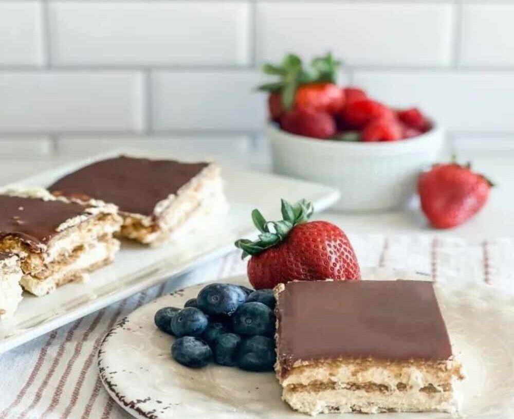 Keto Chocolate No Bake Éclair Cake - My Keto Web