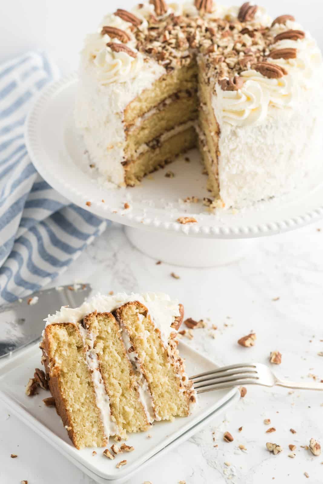 Keto Low Carb Italian Cream Cake - My Keto Web
